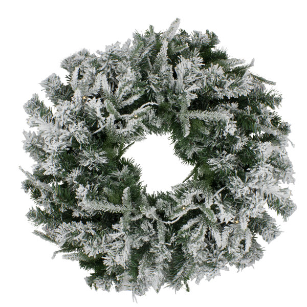 Northlight Couronne de Noël artificielle pré-éclairée en sapin Winfield - 48 lumières DEL blanc ...